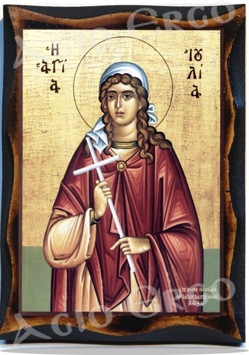 Saint Julia Greek Orthodox Russian Mount Athos Byzantine - Etsy