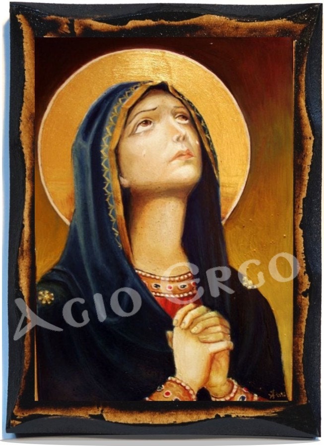 Weeping Virgin Mary - Etsy