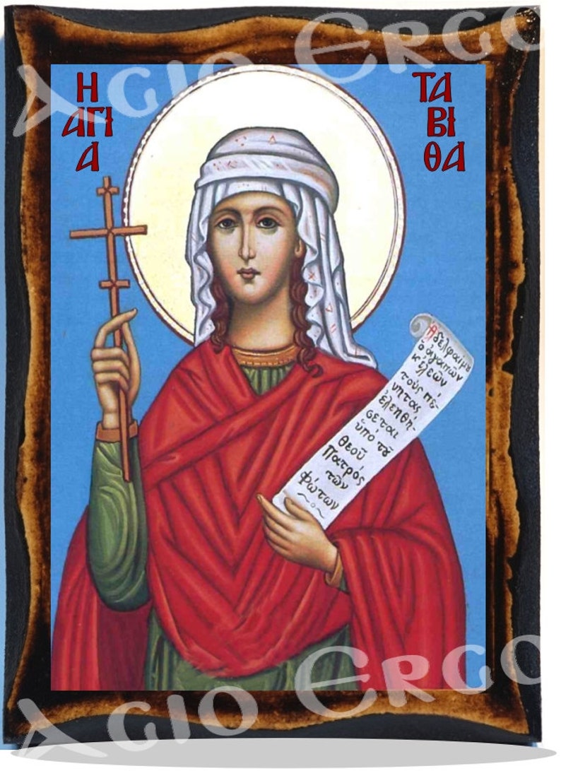 Saint Tabitha the Widowraised From the Dead by the Apostle | Etsy