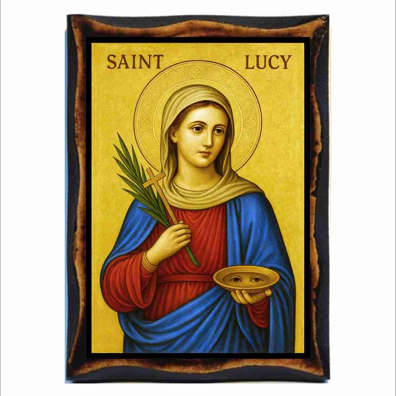 Saint Lucy Wood - Etsy