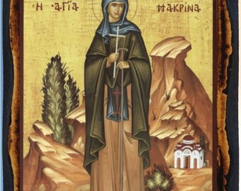 Saint Rachel Greek Orthodox Russian Mount Athos Byzantine | Etsy