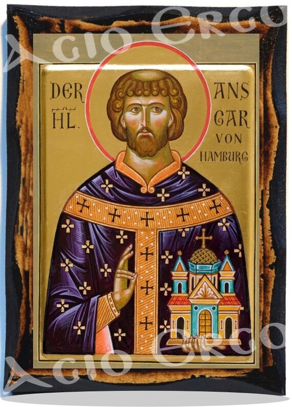 Saint Ansgar anskar Anschar Anscharius Scharies of | Etsy