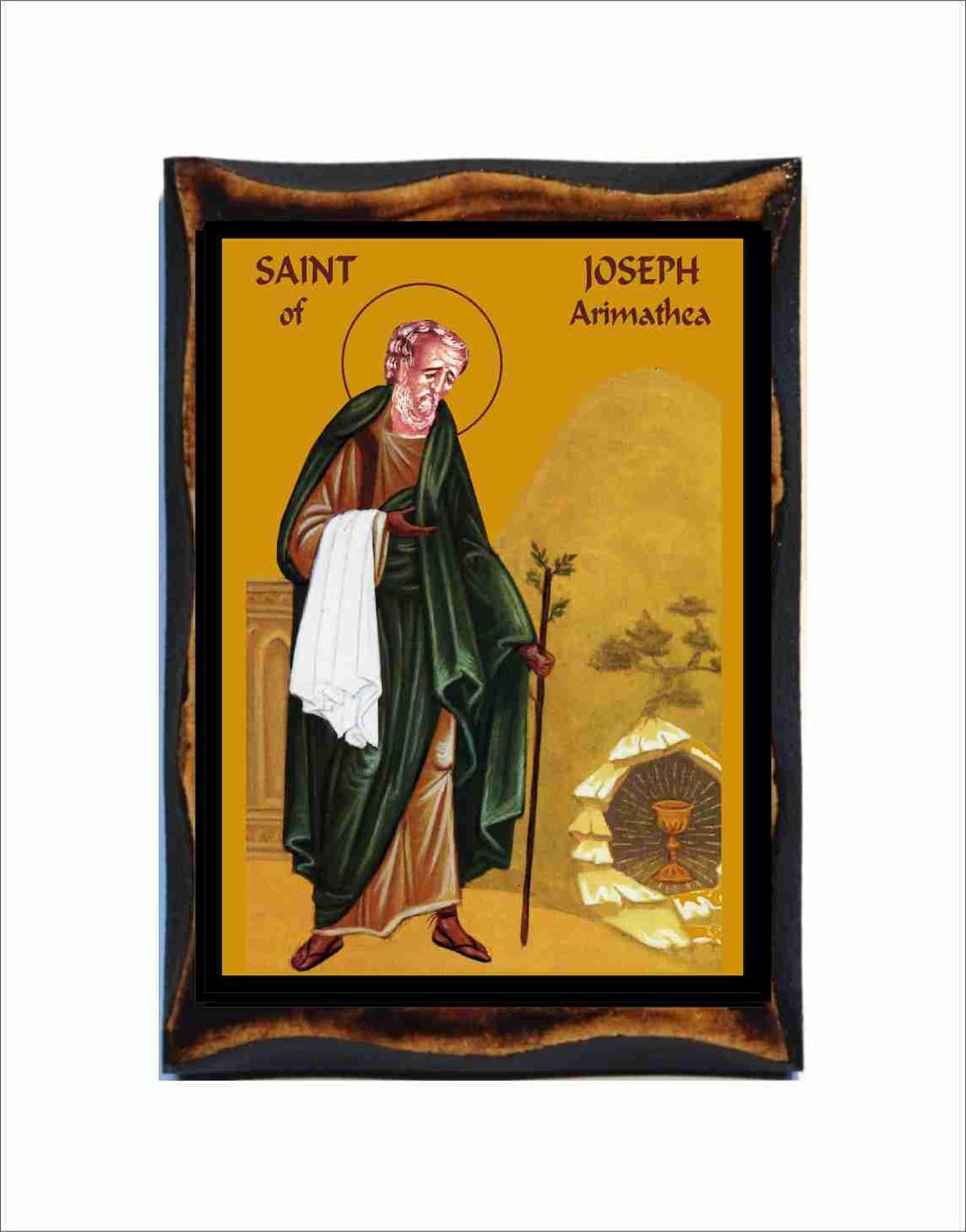 Saint Joseph of Arimathea Icon - Orthodox Catholic Holy Card on ...