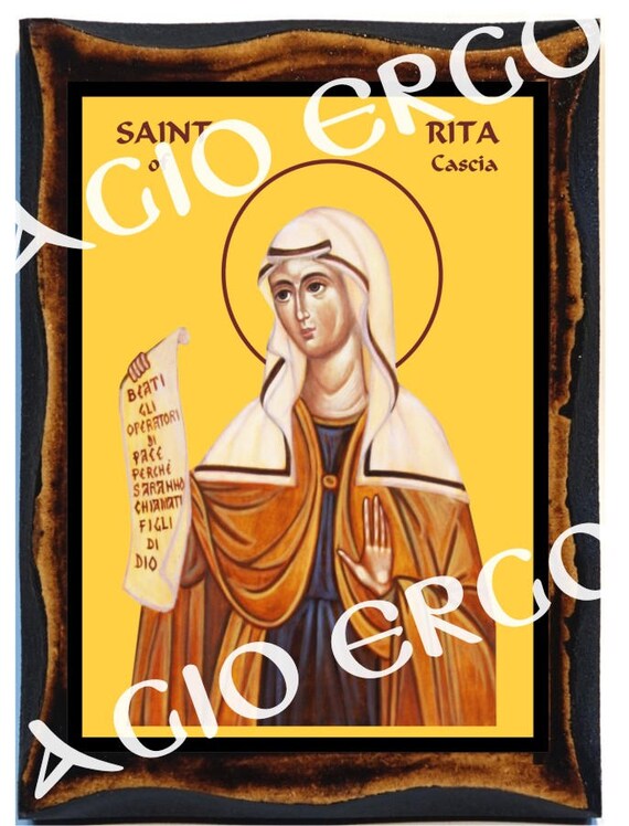 Saint Rita of Cascia Mother Widow Stigmatist Consecrated - Etsy