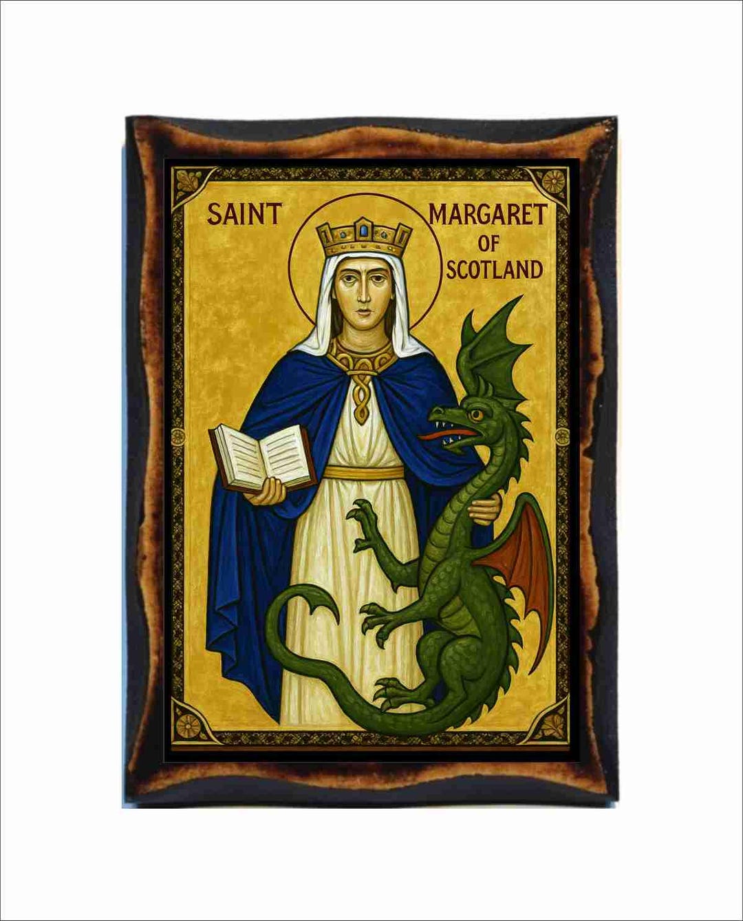Saint Margaret of Scotland Icon - Byzantine Art, Mount Athos Style - Etsy