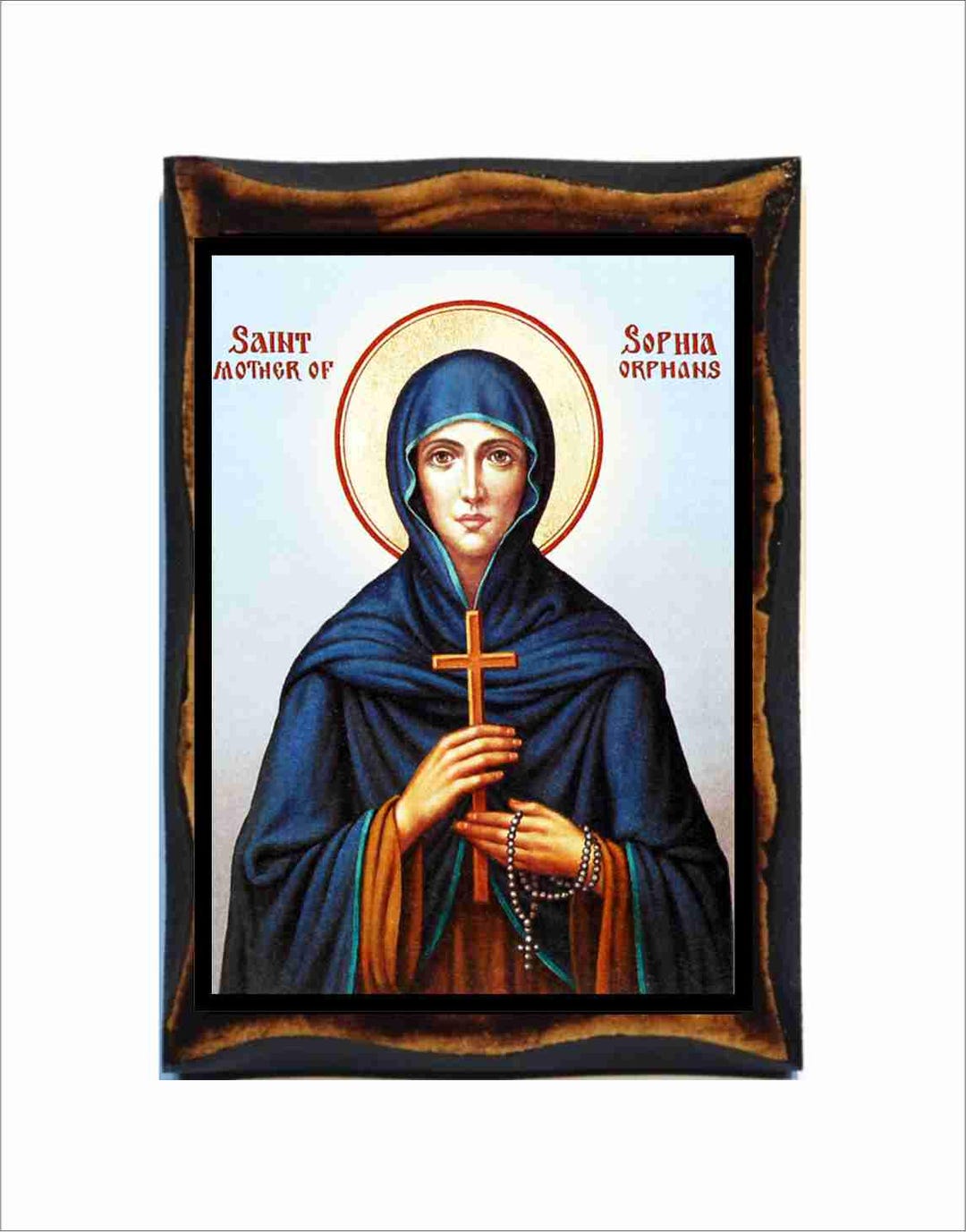 Saint Sophia Icon - Byzantine Art - Orthodox Catholic Holy Card on ...