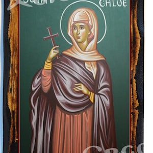 Saint Chloe of Corinth Greek Orthodox Russian Mount Athos | Etsy