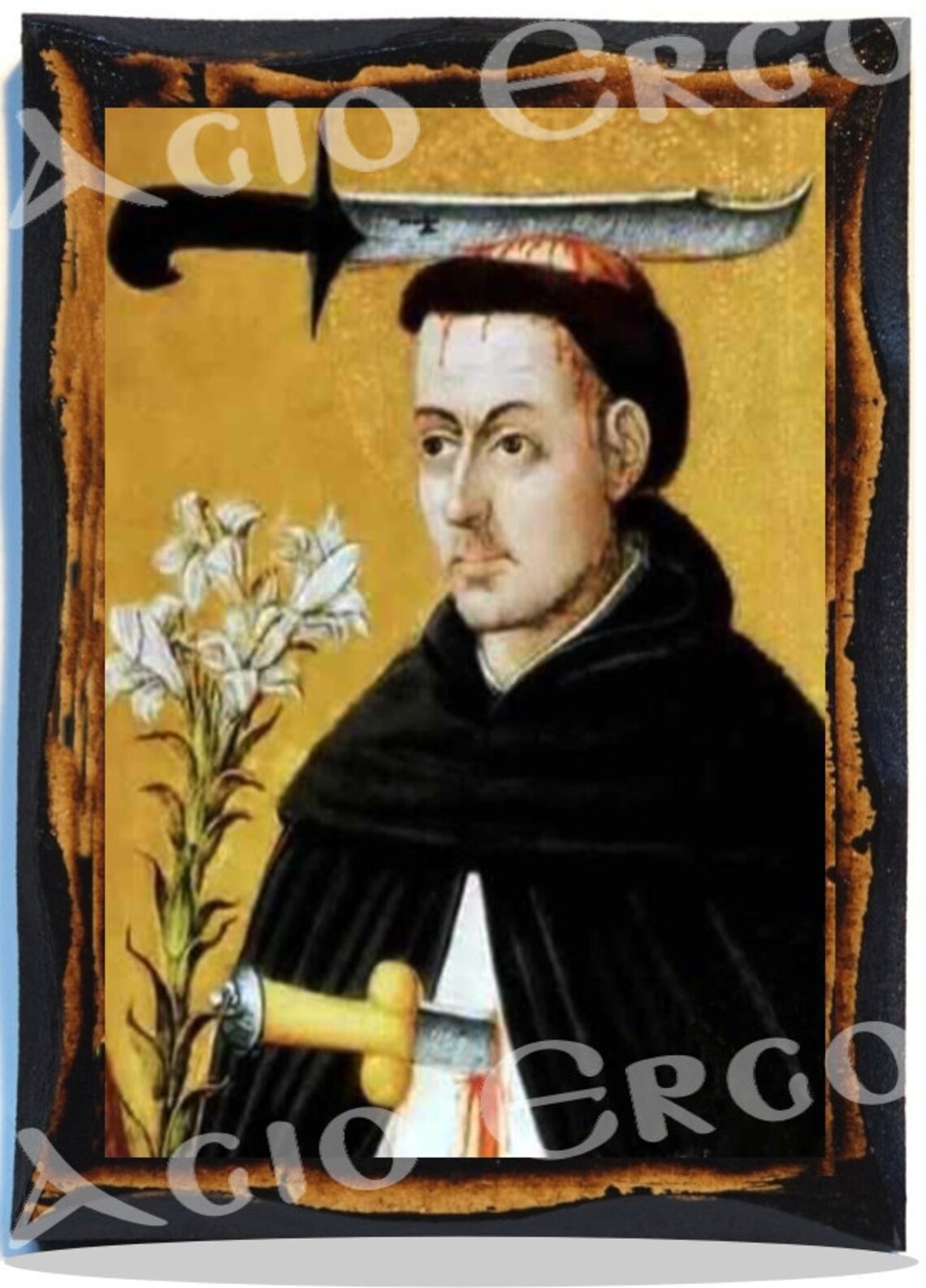 Saint Peter of Verona Christian Catholic Icon on Wood - Etsy