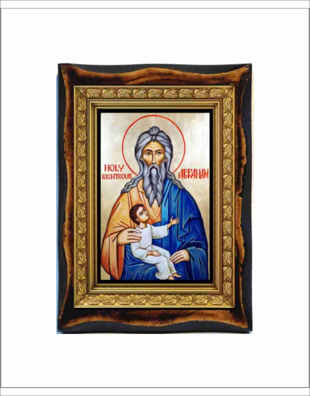 Byzantine Icon of Abraham the Patriarch - Mount Athos Style - Etsy