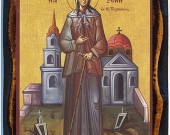 Saint Anthony of Athens Greek Orthodox Byzantine Christian - Etsy