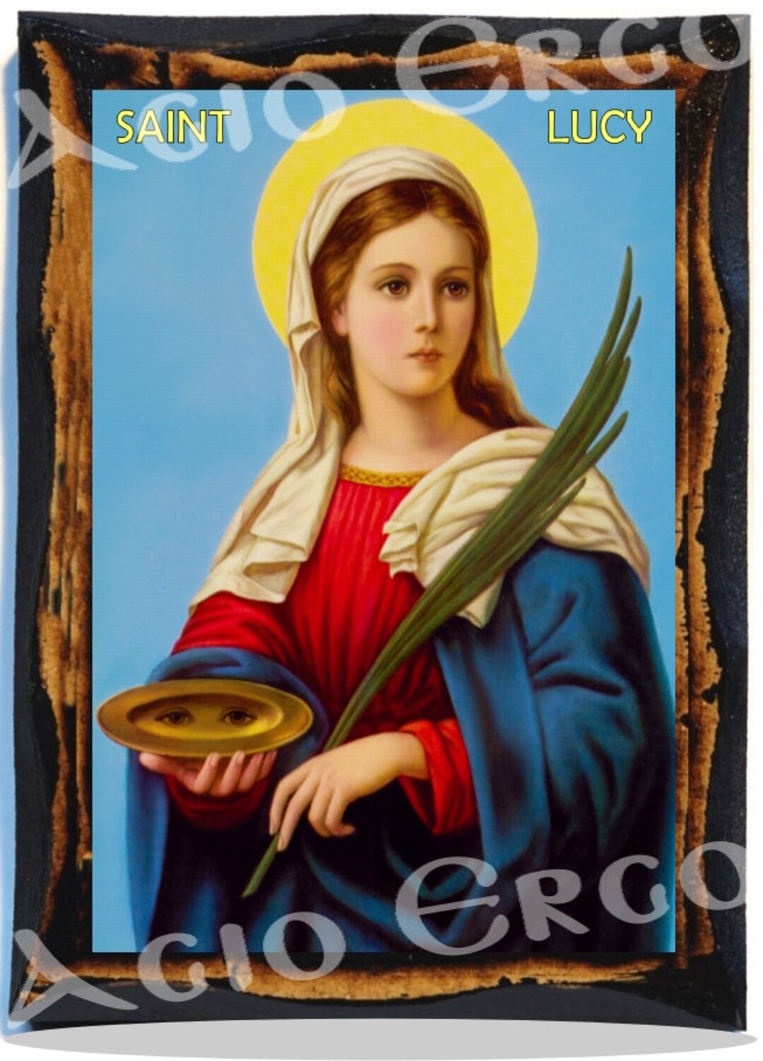 Saint Lucy or Saint Lucia Virgin and Martyr Greek Orthodox Russian ...