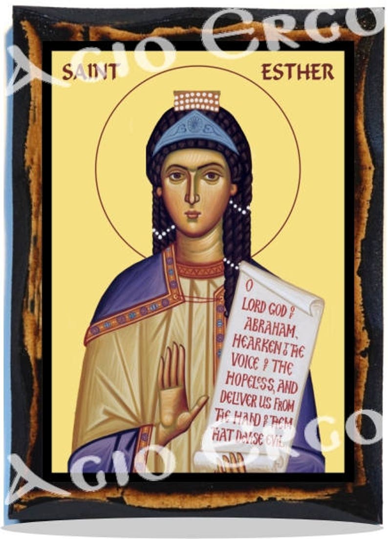 Heilige Esther Koningin Esther: Patroonheilige van - Etsy Nederland