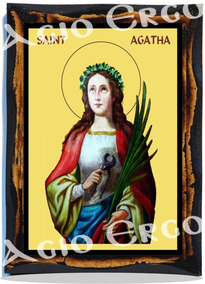 Santa Agatha de Sicilia Virgen y Mártir Griego Ortodoxo Ruso - Etsy España