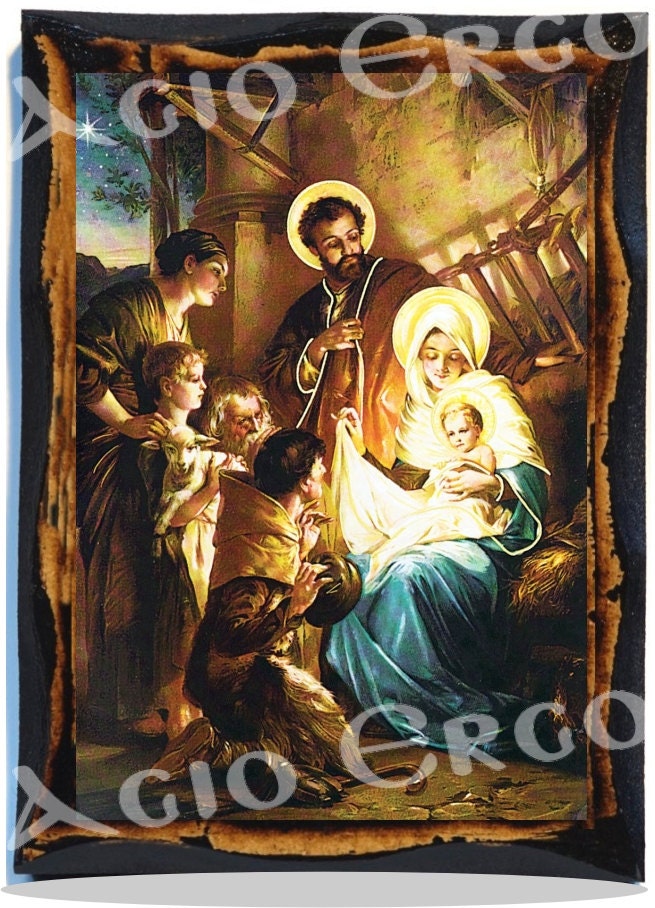 Holy Family of Genesis Greek Orthodox Byzantine Christian Icon | Etsy