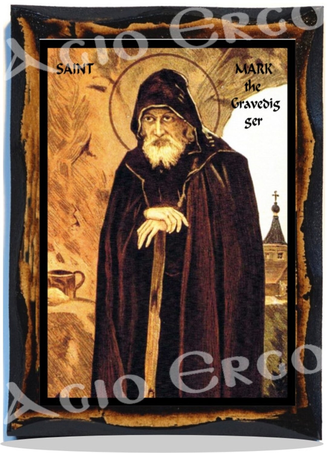 Saint Mark of the Caves Mark the Grave-digger Greek Orthodox Russian ...