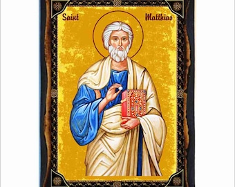 Saint Luke Icon - Byzantine Art - Orthodox Catholic Holy Card on ...