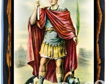 Saint Expedite Martyr Saint Expeditus Handmade Wood Icon on | Etsy