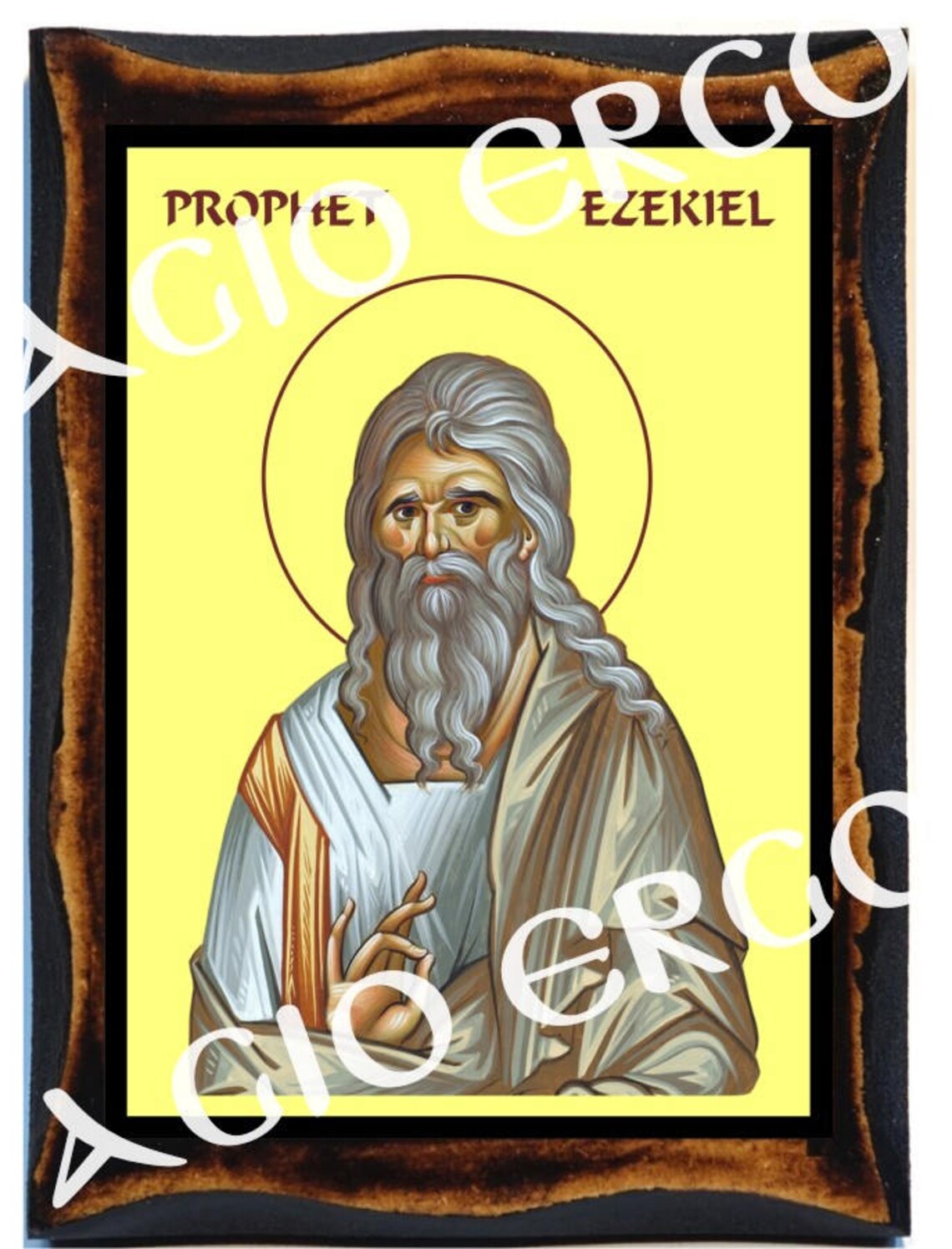 Prophet Ezekiel Greek Orthodox Russian Mount Athos Byzantine | Etsy