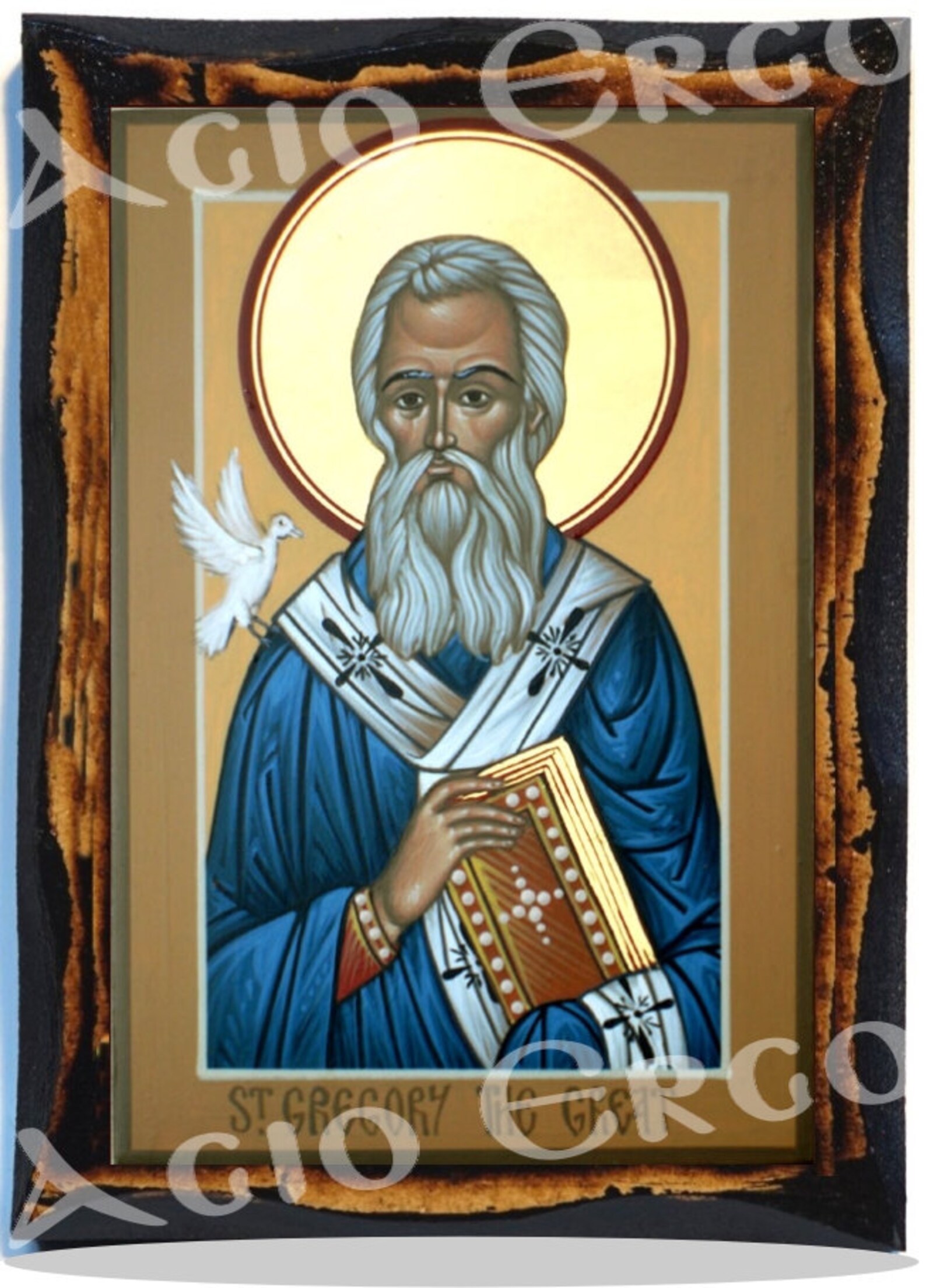 Saint Gregory the Great Pope Byzantine Christian Catholic Icon | Etsy