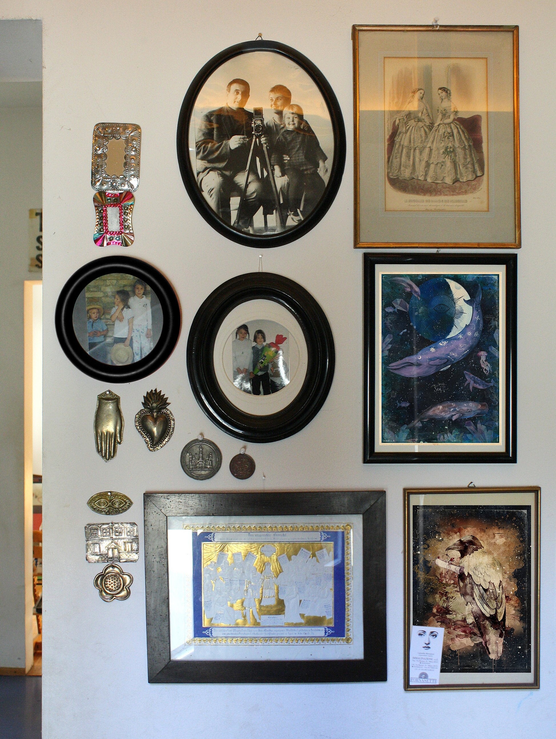 Whale Ghost Poster Pagan Hand Drawn Illustration Mystical Nature Night ...