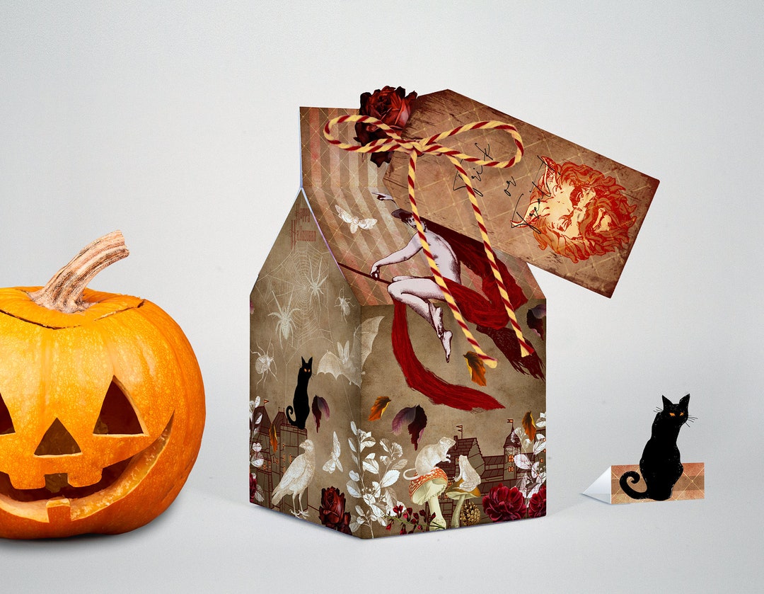 DIY Box Printable Witchy Halloween Last Minute Do-it-yourself Box to ...