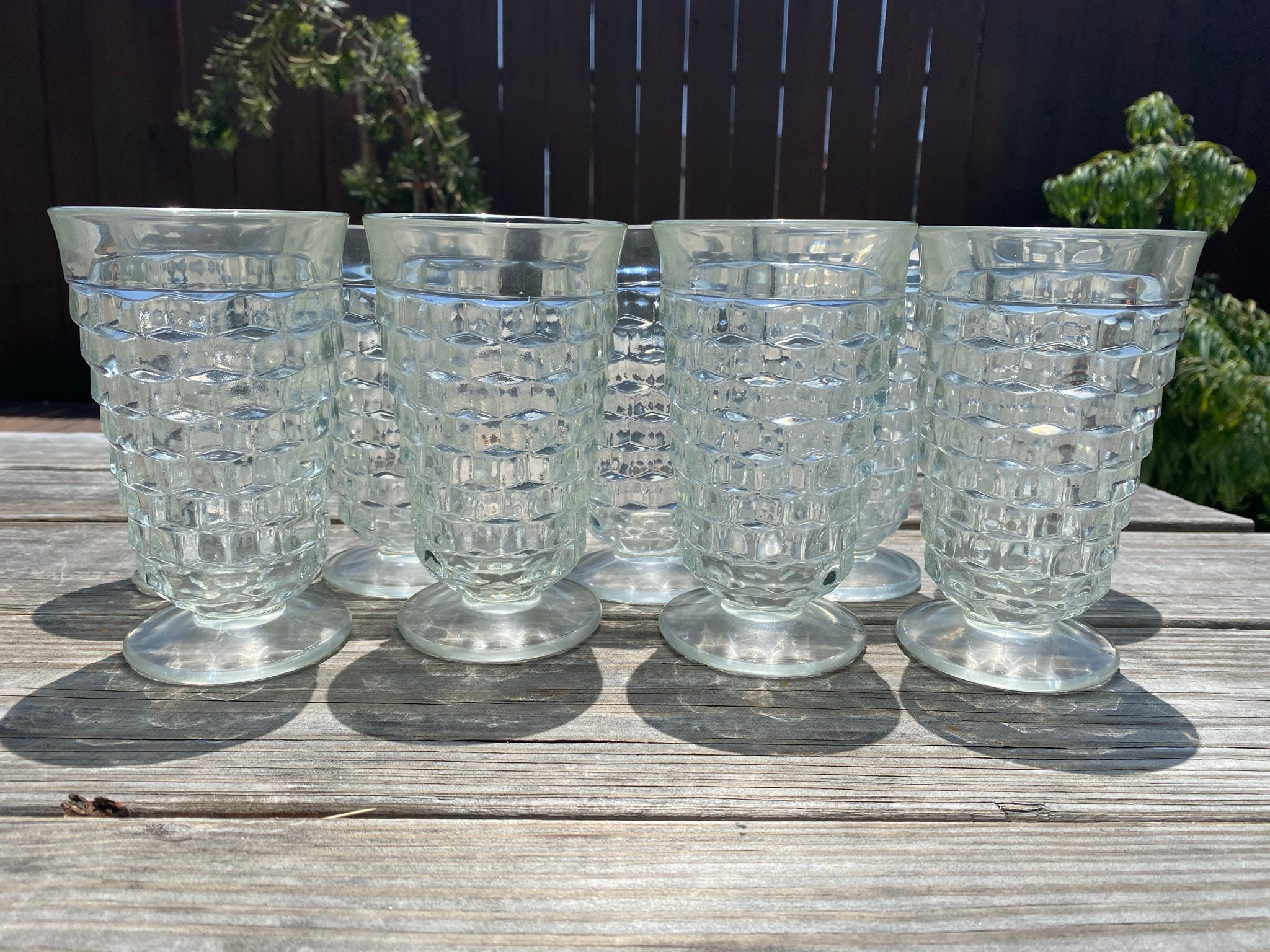 Set Of 9 Vintage American Indiana Glassware Whitehall Etsy