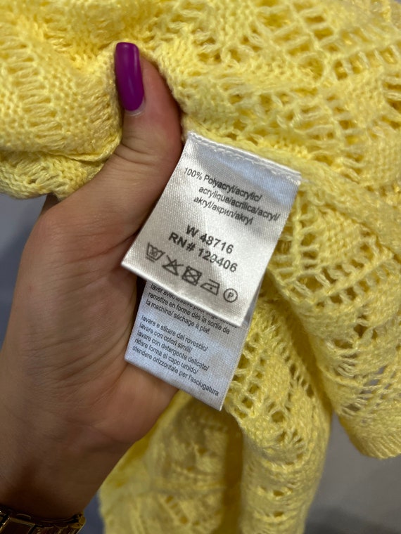 Crochet pattern Pale Yellow Crochet cardigan Customiz… - Gem