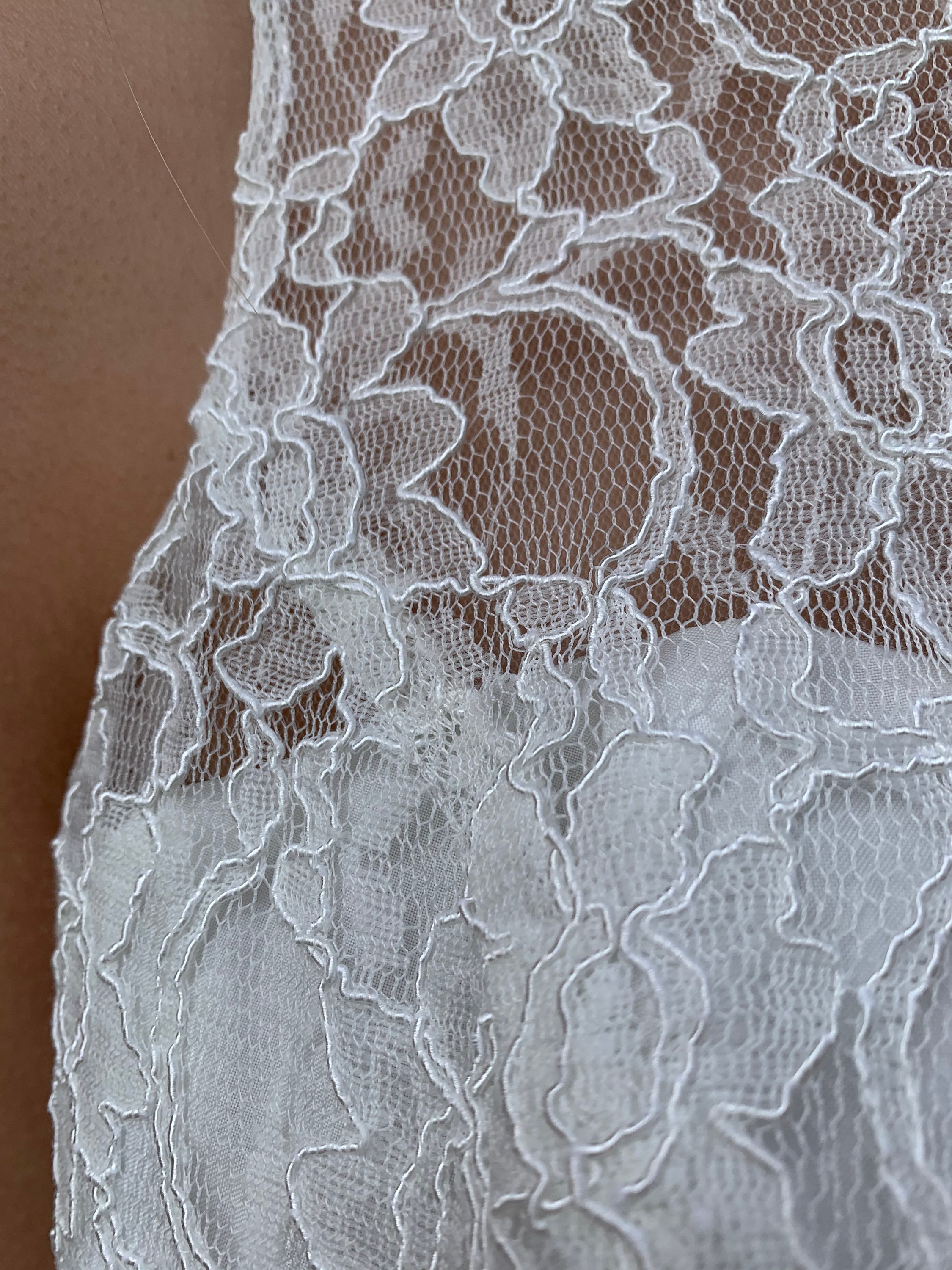 Elegant Ivory White Lace Wedding Dress Open-back Dress Mermaid | Etsy