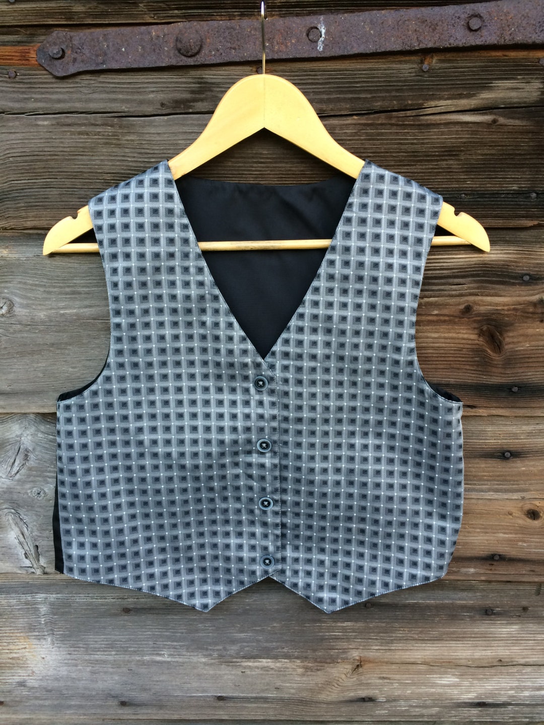 Baroque Style Checked Vestv Bilateral Renaissance Style Vest - Small - Etsy