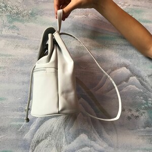 Vintage Fabric Backpack Textil Backpack Light Blue Backpack Light ...