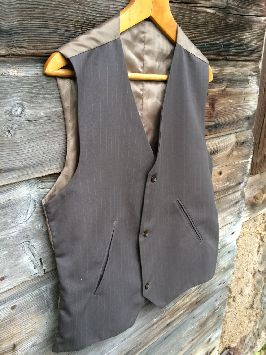 Vintage Grey Gentlemen's Vest Formal Fitted Waistcoat - Etsy