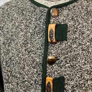 Vintage Wool Mens Blazer Gray Jacketr Tyrolean Sounds of Music Loden ...