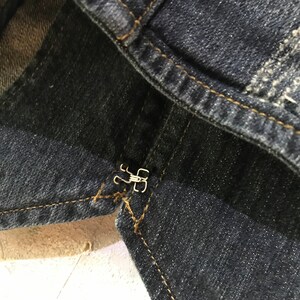 Vintage Extra Small Size Vest Denim Vest Women Jeans Vest Blue Denim ...