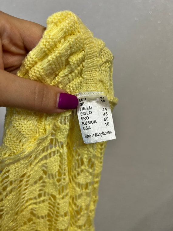 Crochet pattern Pale Yellow Crochet cardigan Customiz… - Gem