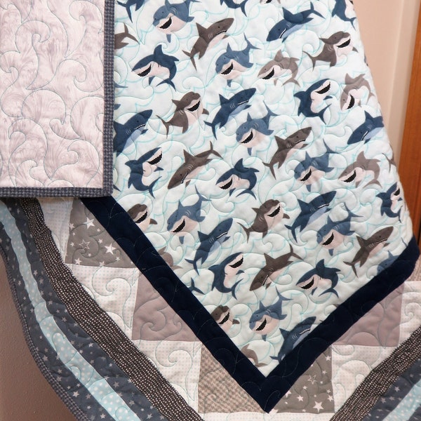 Shark Quilt - Etsy