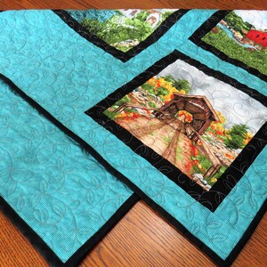 Handmade Table Topper for Sale, Wall Hanging for Sale, Covered Bridges ...