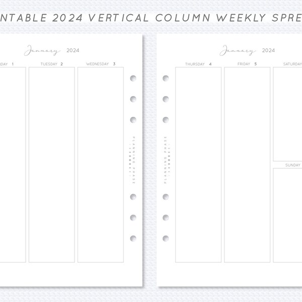 Printable Planner Pages - Etsy