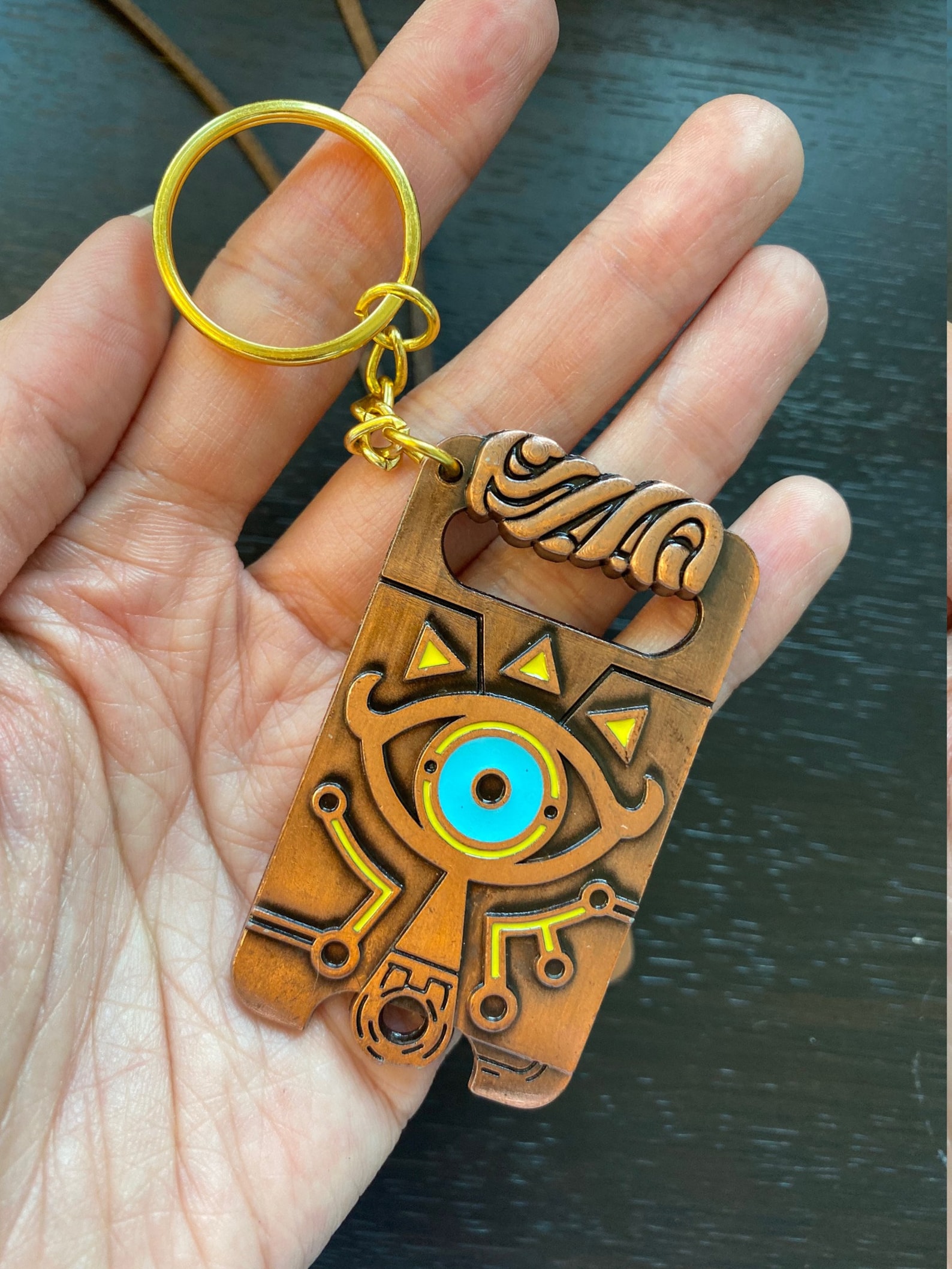 Sheikah Tablet Breath of the Wild Sheikah Tablet Keychain - Etsy