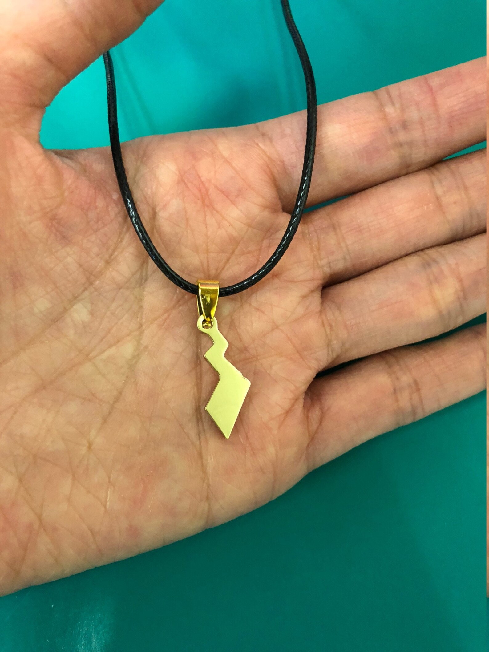 Pokemon GO Necklace Pikachu Necklace Golden Pikachu Tail - Etsy