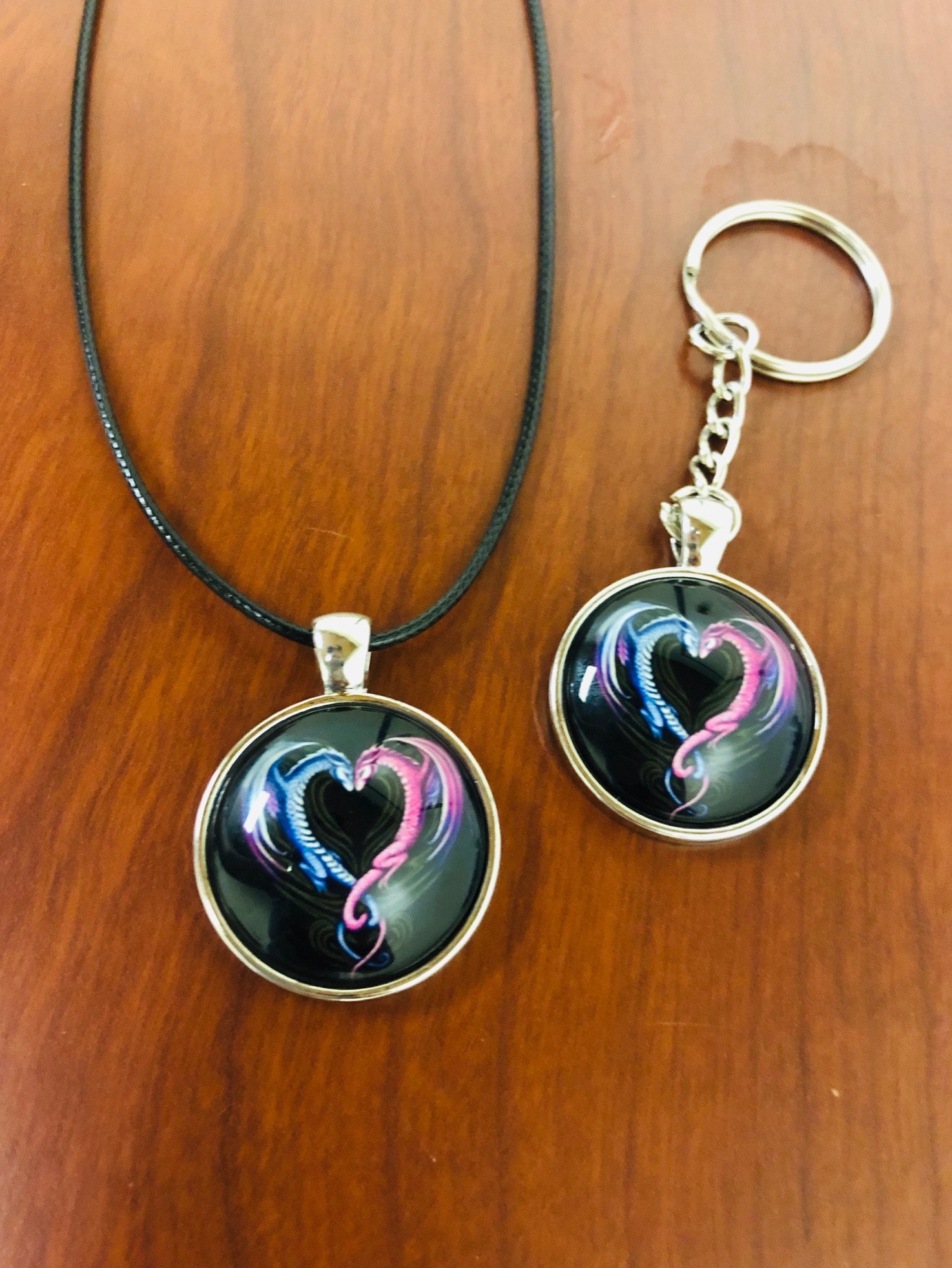 Mal Dragon Necklace Descendants inspired necklace Dragon | Etsy