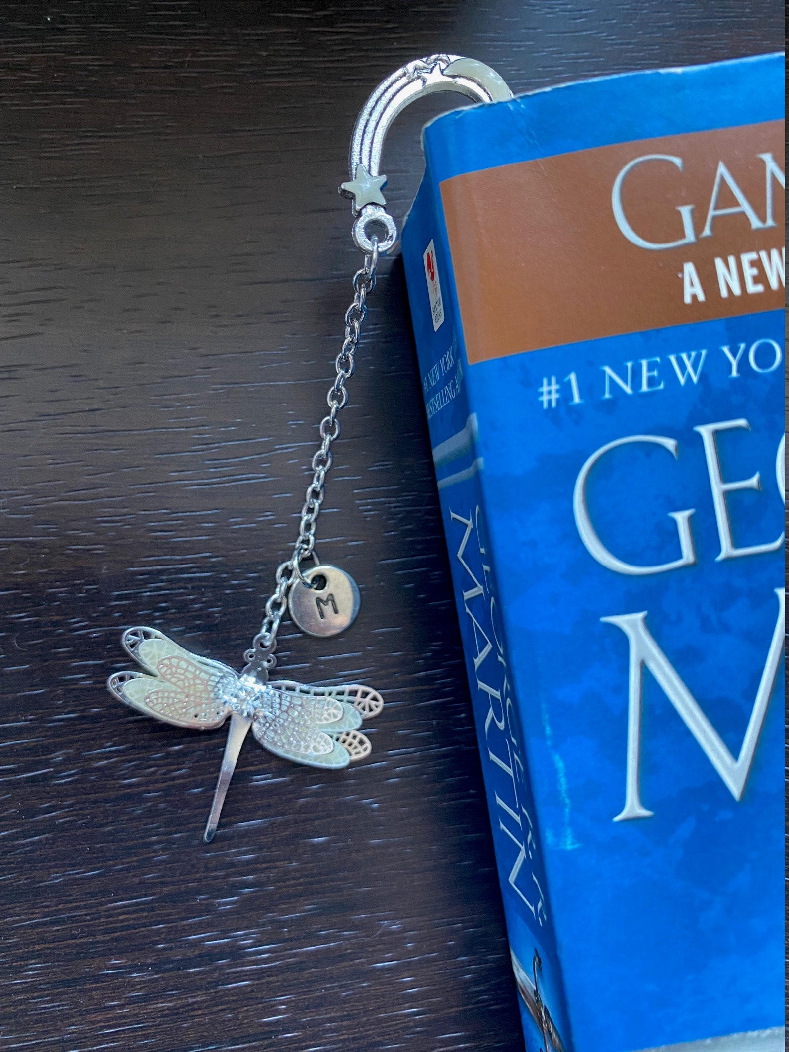 Dragonfly Bookmark glow in the dark bookmark personalized | Etsy