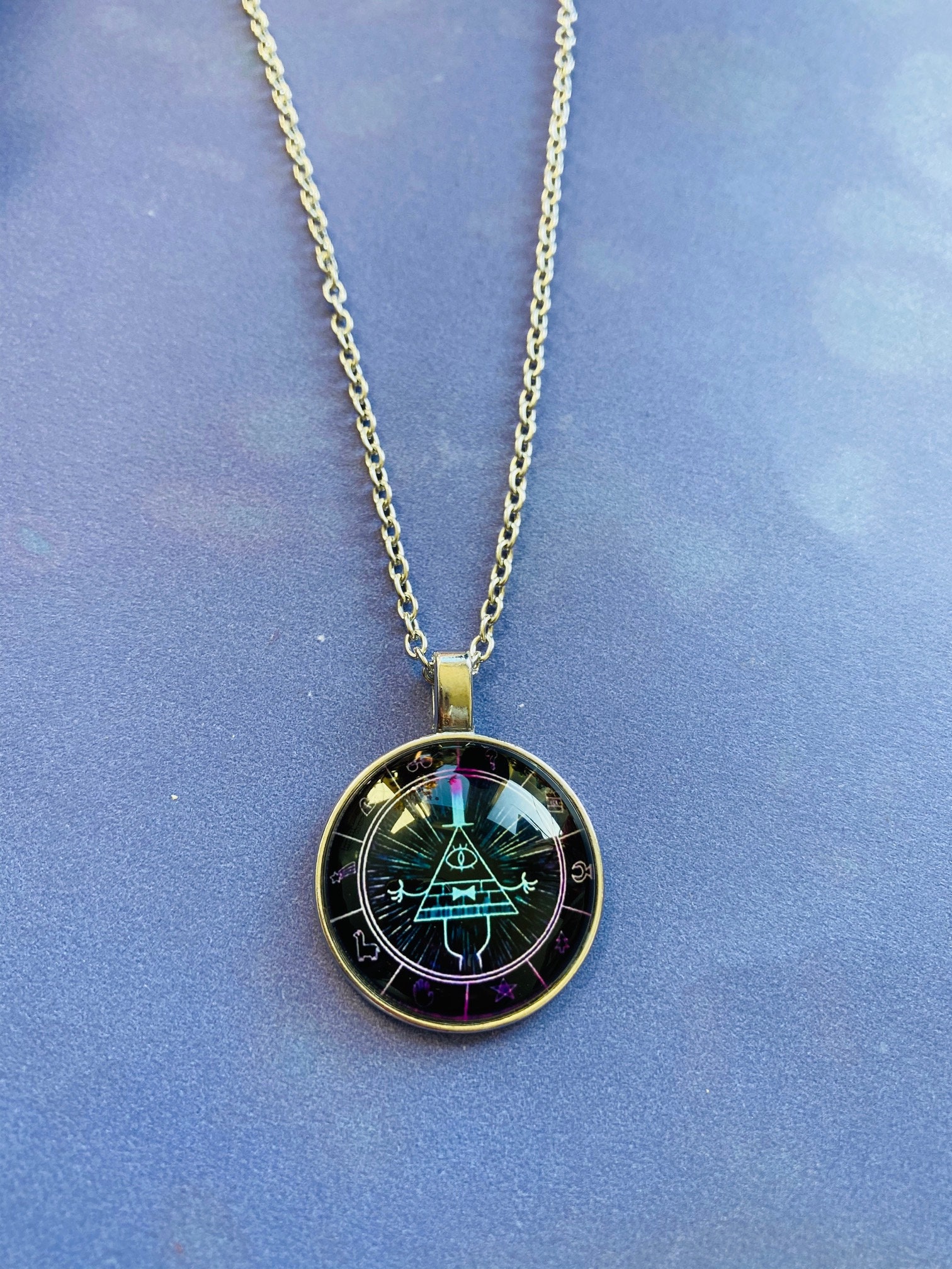 Bill Cipher Necklace Gravity Falls Necklace Gravity Falls | Etsy UK
