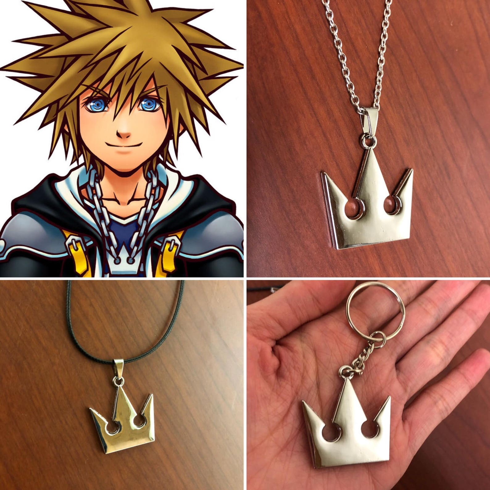 Sora Kingdom Hearts Inspired Necklace Sora Necklace Sora - Etsy