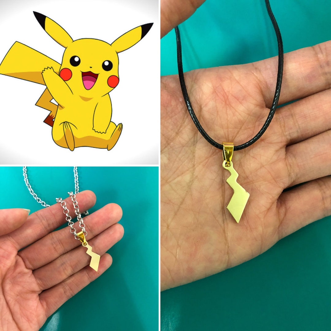 Pokemon GO Necklace, Pikachu Necklace, Golden Pikachu Tail Necklace ...