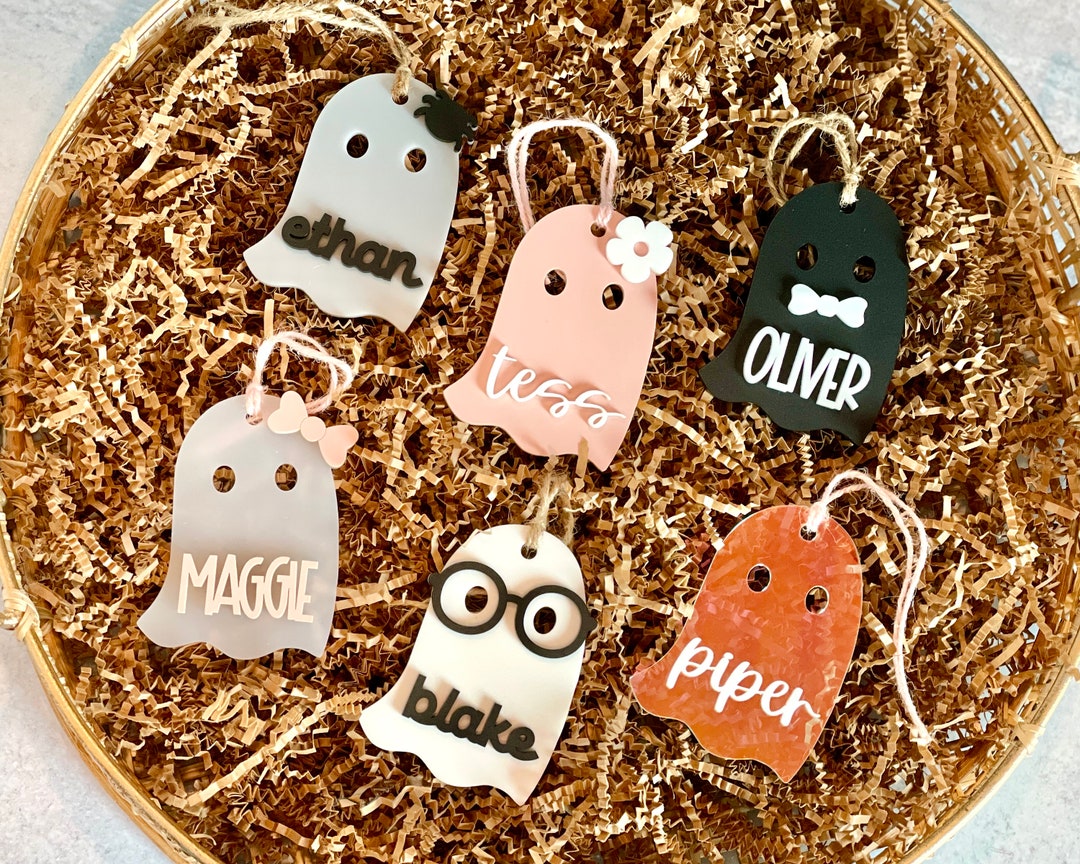Custom Ghost Halloween Boo Basket Tag - Etsy