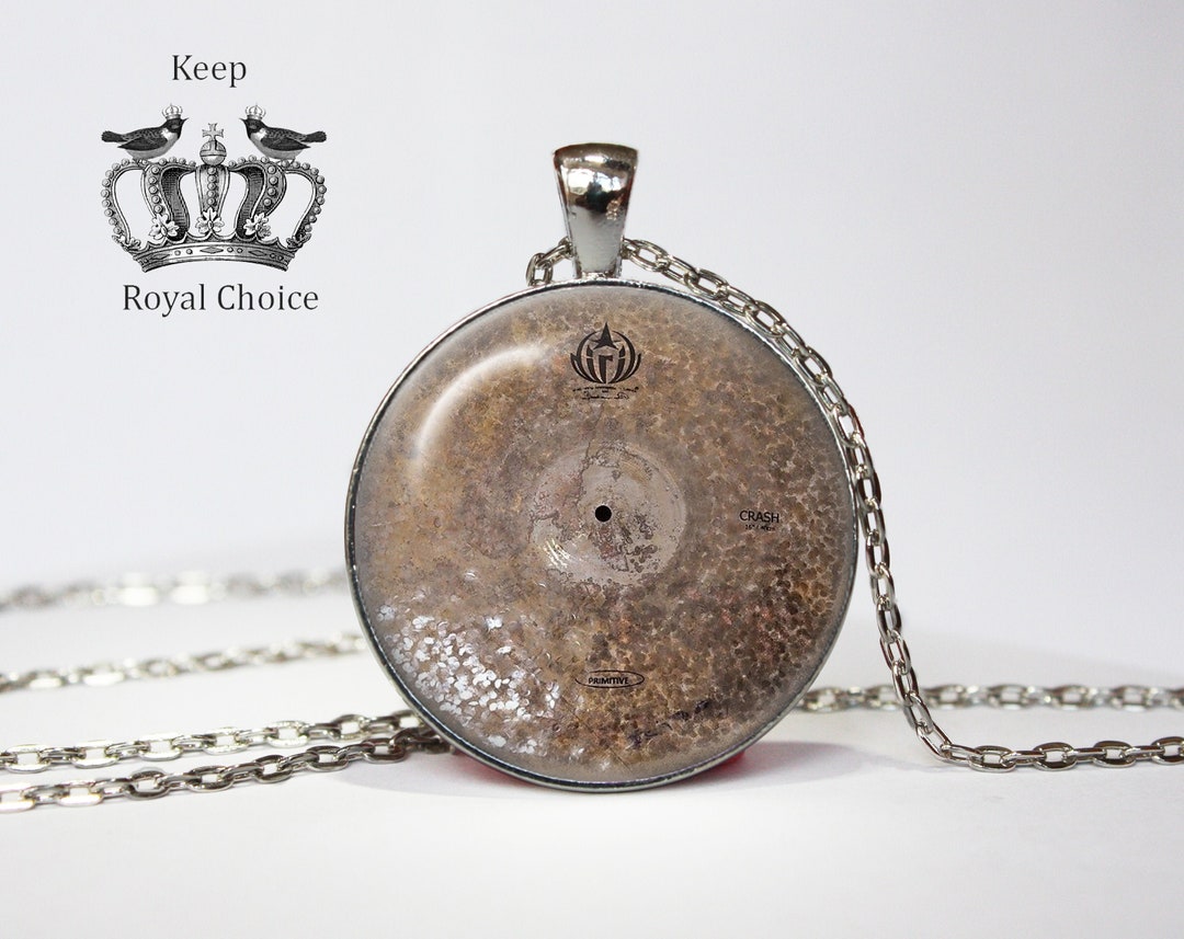 Cymbal Logo Necklace, Drum Chain, Drummer Pendant, Perfect Gift Jewelry ...