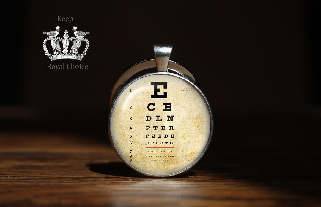 EXCLUSIVE Eye Chart Keychain Vision Testing Keychain Gift - Etsy