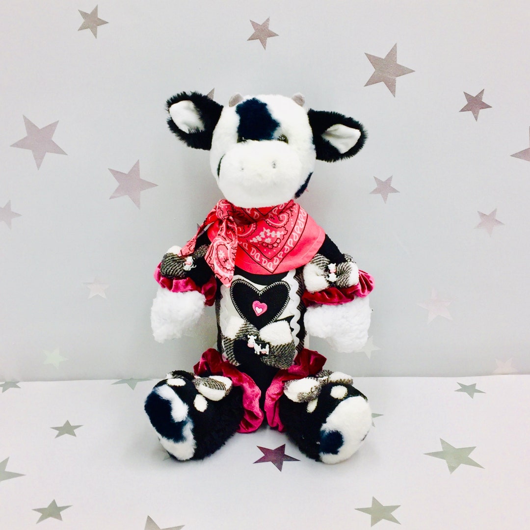 Cow Plush Toy, Cow Decor Gifts, Black White Cow, Decor for Any Room ...
