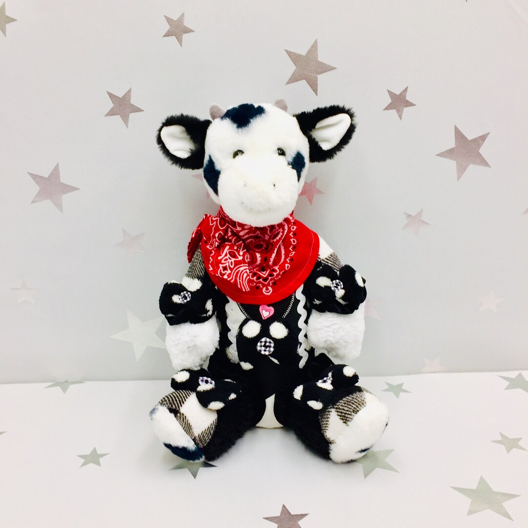 Cow Plush Toy, Cow Decor Gifts, Black White Cow, Decor for Any Room ...