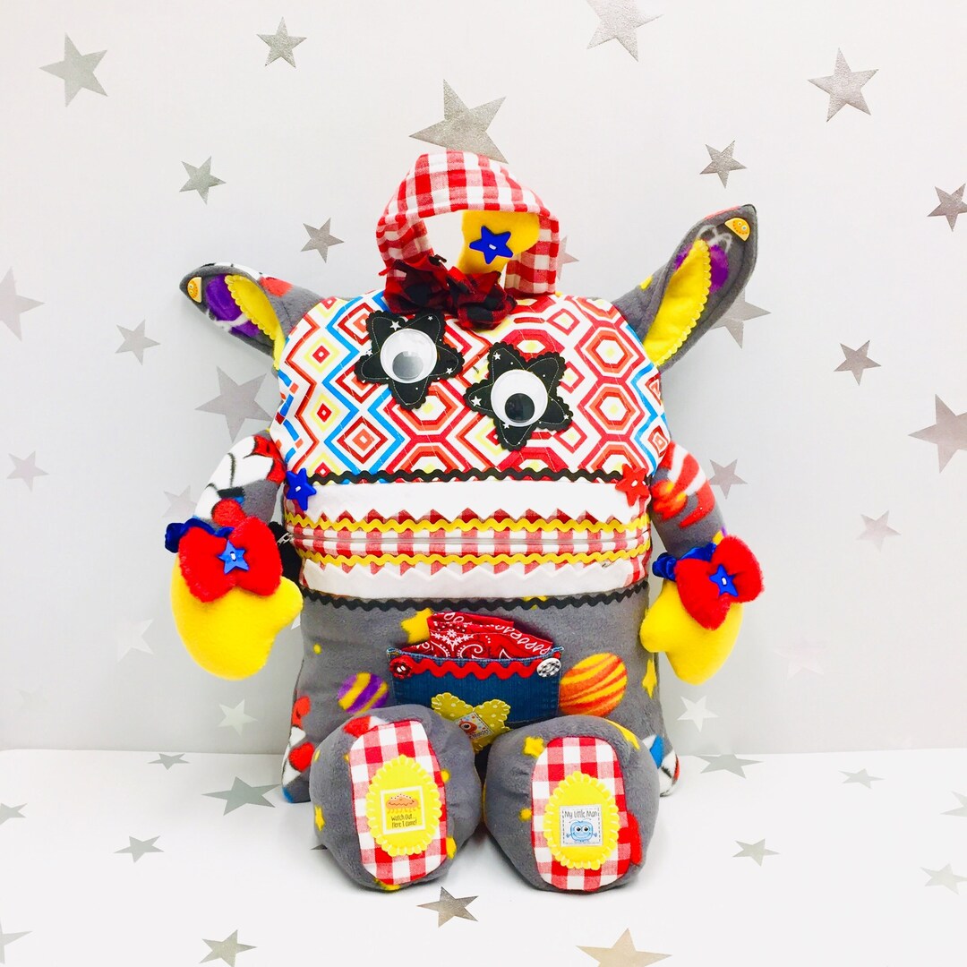 Monster Pajama Bag, Kids Storage Bag, Reading Book Bag, Kids Room ...